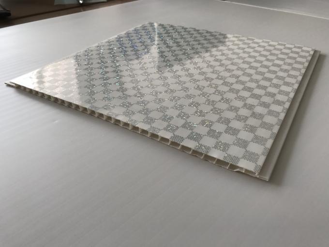 Multi Function Flat Decorative PVC Panels With Little Shinning Square