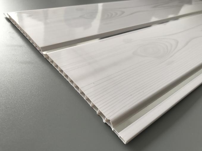 Printing Surface Plastic Wall Liner Panels , White Wood Paneling For Walls