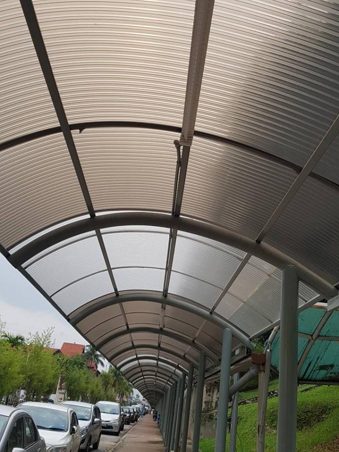 Color Bronze 6mm / 8mm Double Wall Polycarbonate Greenhouse Panels ...