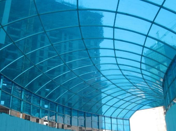 3mm Impact Resistant Polycarbonate Sheet , Blue Polycarbonate Sheet For ...