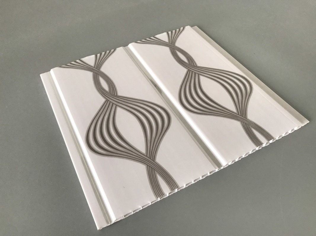 common glossy printing middle groove pvc panels artistic ceiling ...