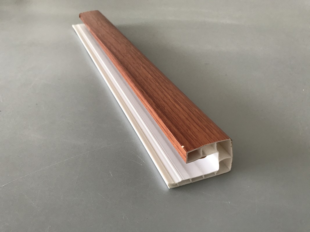 Eco Friendly Big U Pvc Profiles For Windows And Doors 5.95m Lamination ...