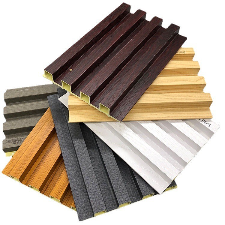 PVC slat acoustic panels decorative WPC panel for wall and ceiling