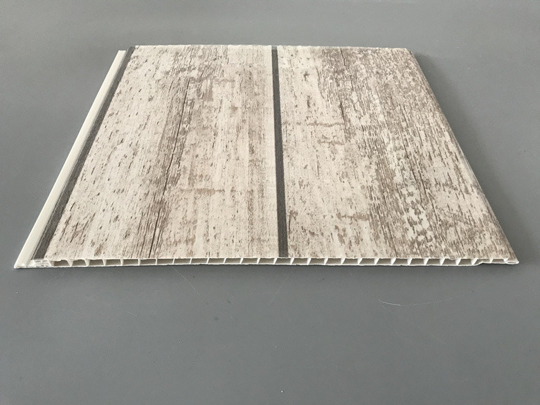 Slab Decorative PVC Panels Transfer Printing Durable 7mm Thick for Ceilings