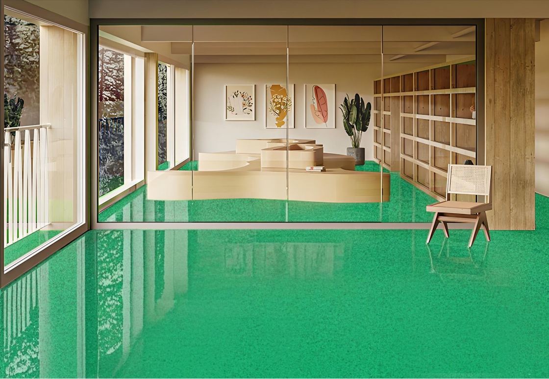 Colorful Epoxy Sand Coating Marble Effect Floor Epoxy Resin Floor Home ...