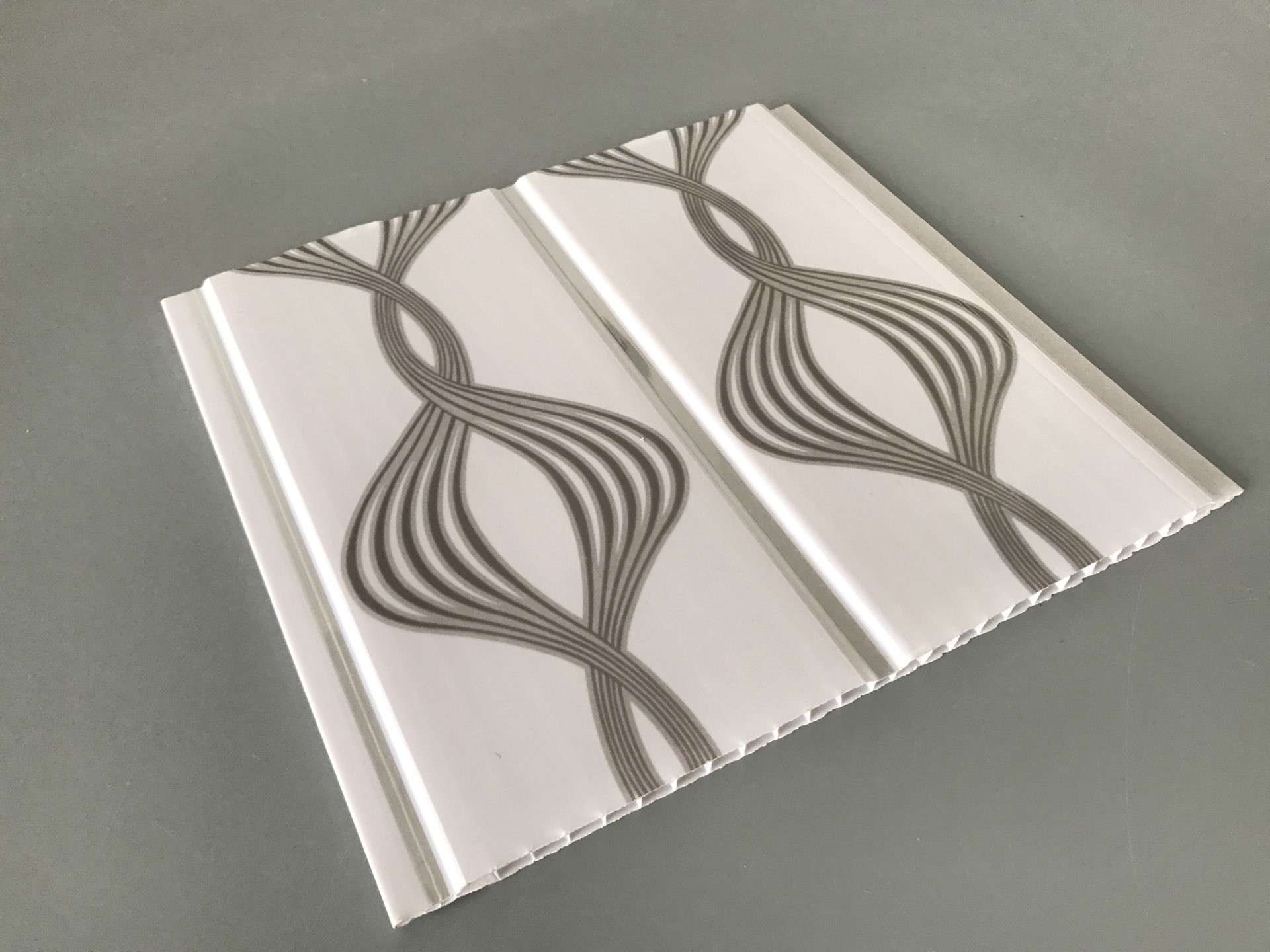 common glossy printing middle groove pvc panels artistic ceiling ...