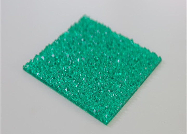 Green Embossed Polycarbonate Solid Sheet Material 2mm - 12mm Thickness