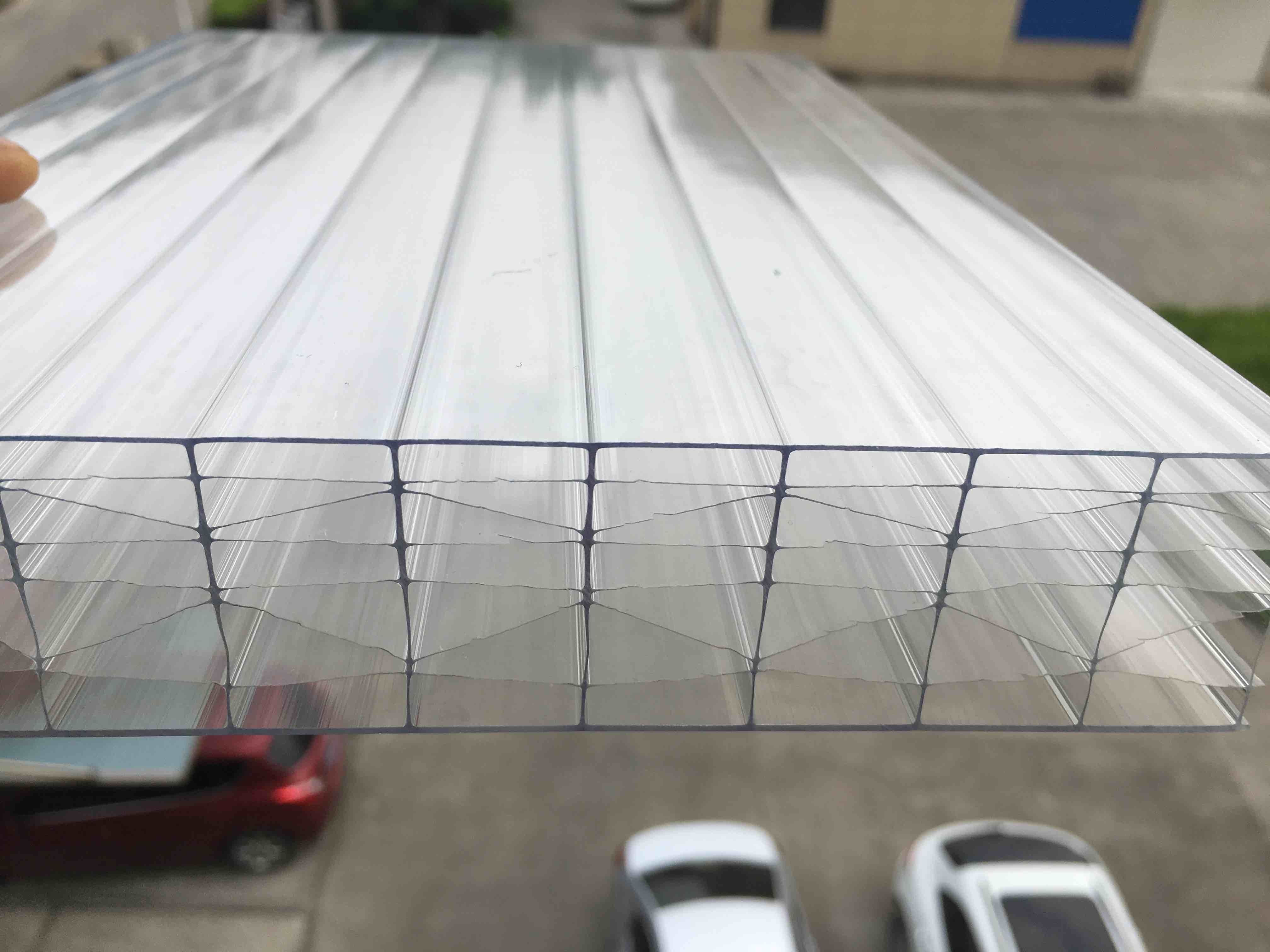 25mm multi wall polycarbonate sheets for trucks aerodynamic barrier high impact polycarbonate